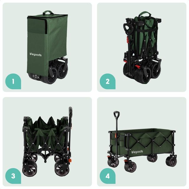 Bolderkar XL 200 L 100 kg Groen bestellen | LifeGoods